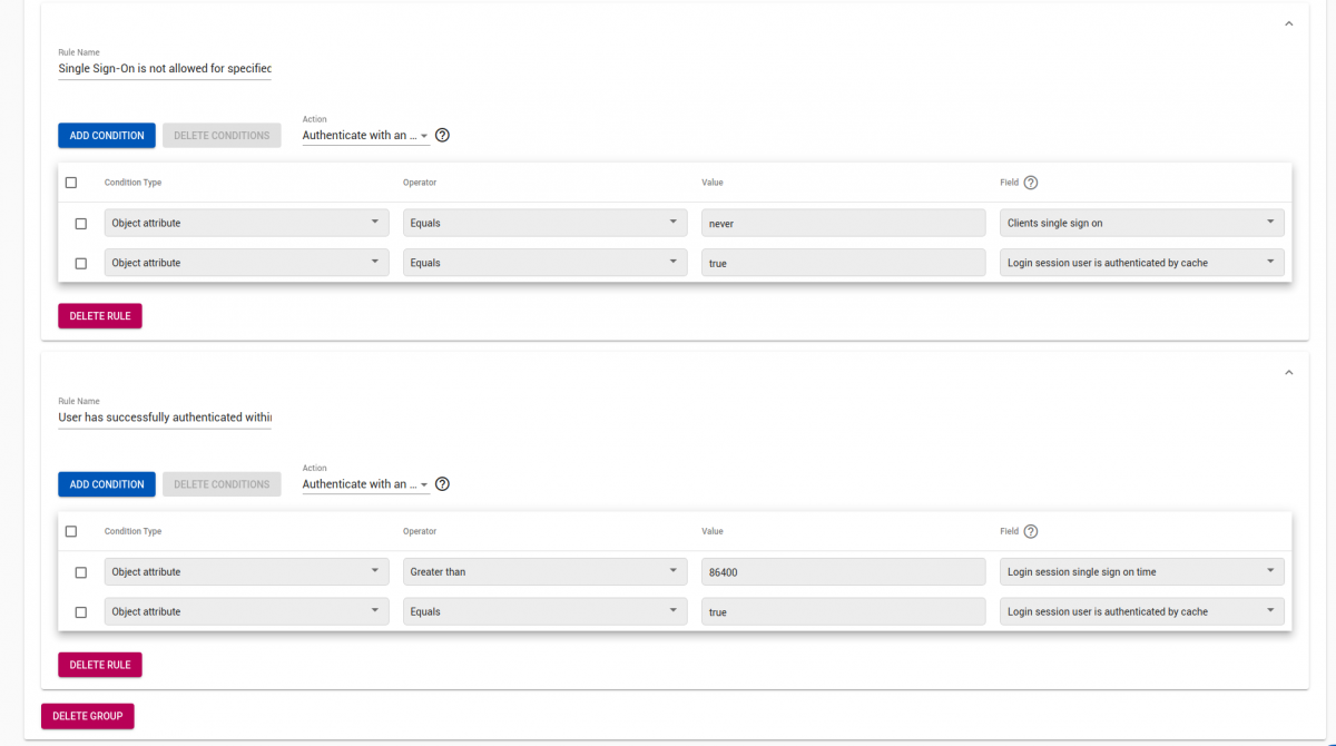 Authentication Rules - Agilicus