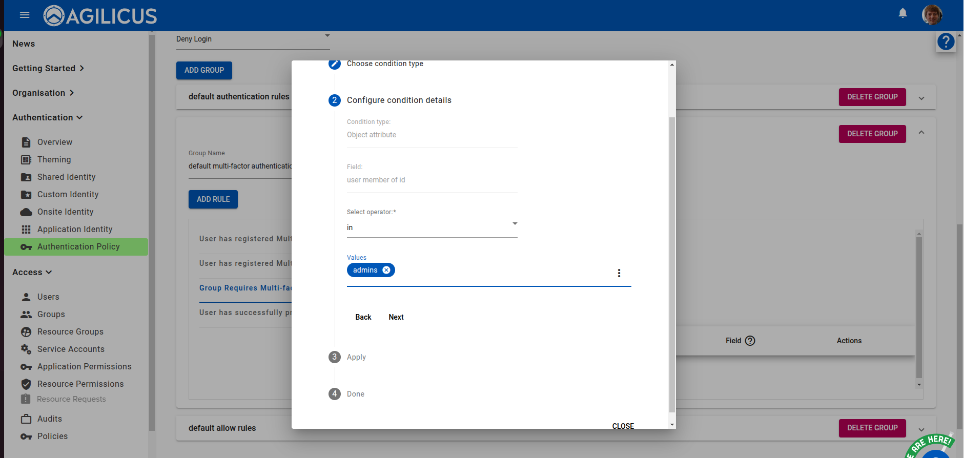 Multi-Factor Authentication - Agilicus