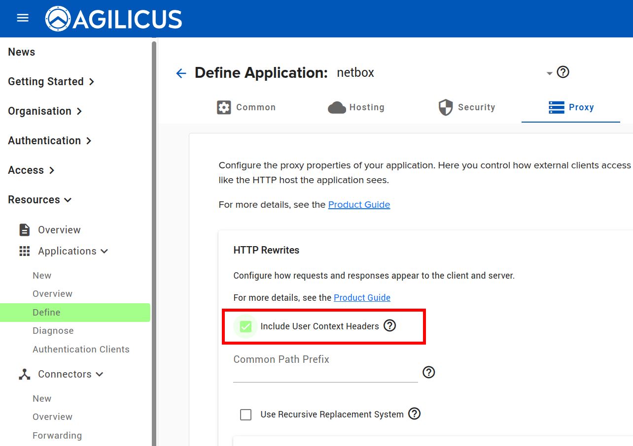 Example: Netbox - Agilicus