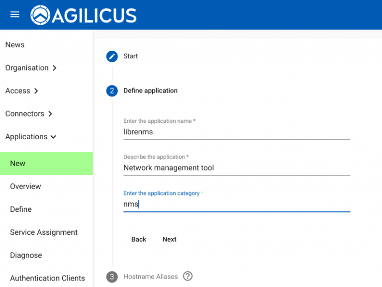 Sample LibreNMS Application - Agilicus