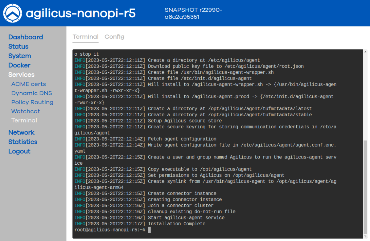 Agilicus Connector - NanoPI R5S - Agilicus