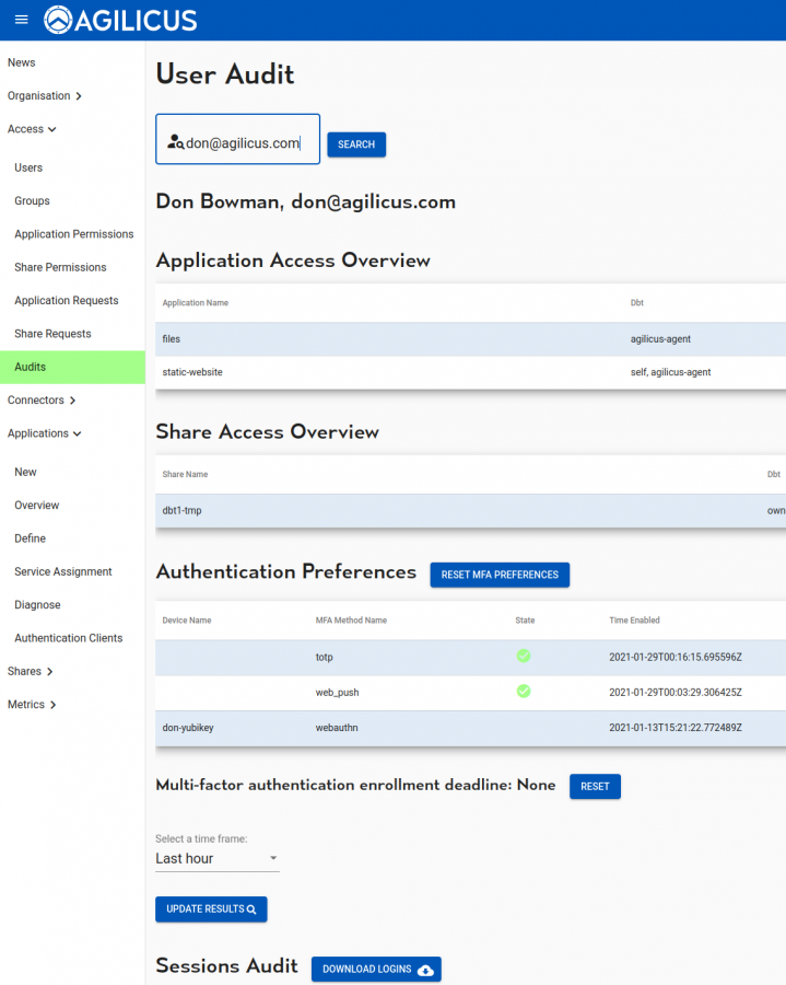 Sample Application Demonstration - Agilicus