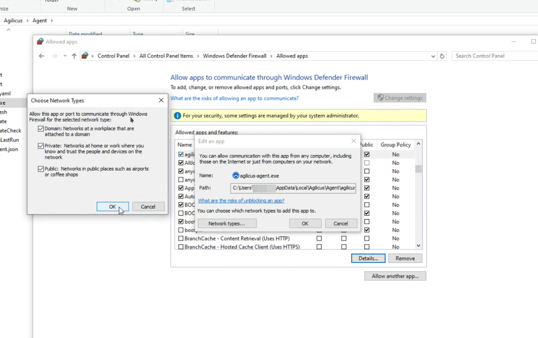 An attempt was made to access a socket in a way forbidden by its access permissions - Agilicus