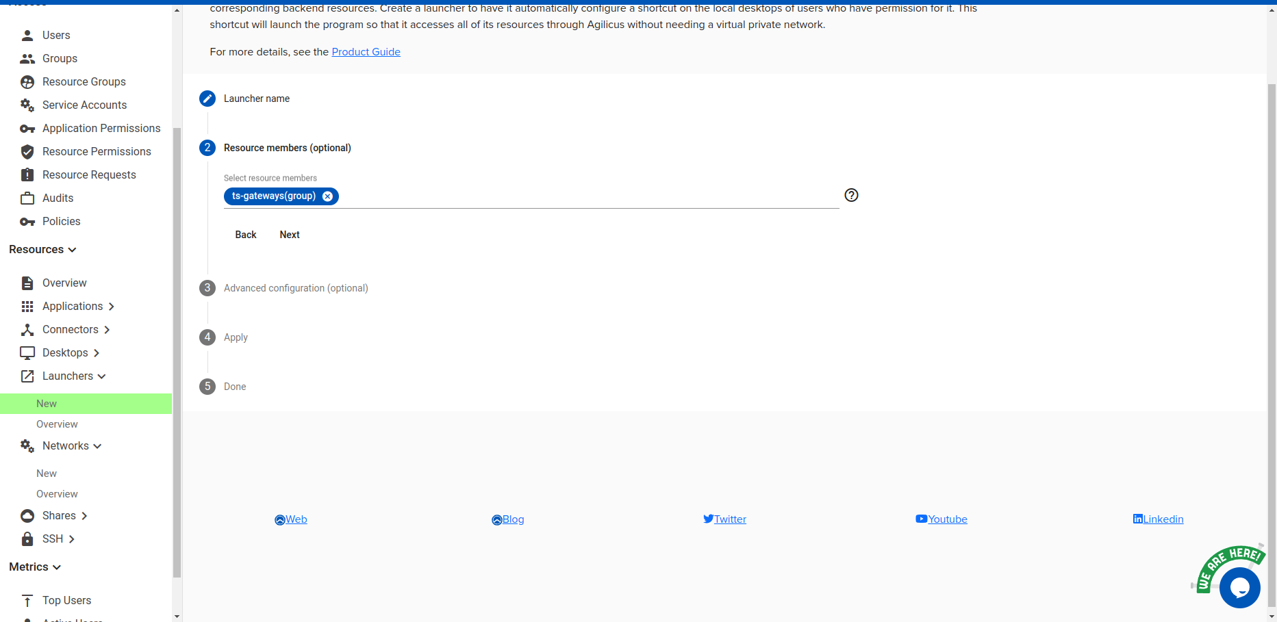 Using Remote Desktop Gateway through a Launcher - Agilicus
