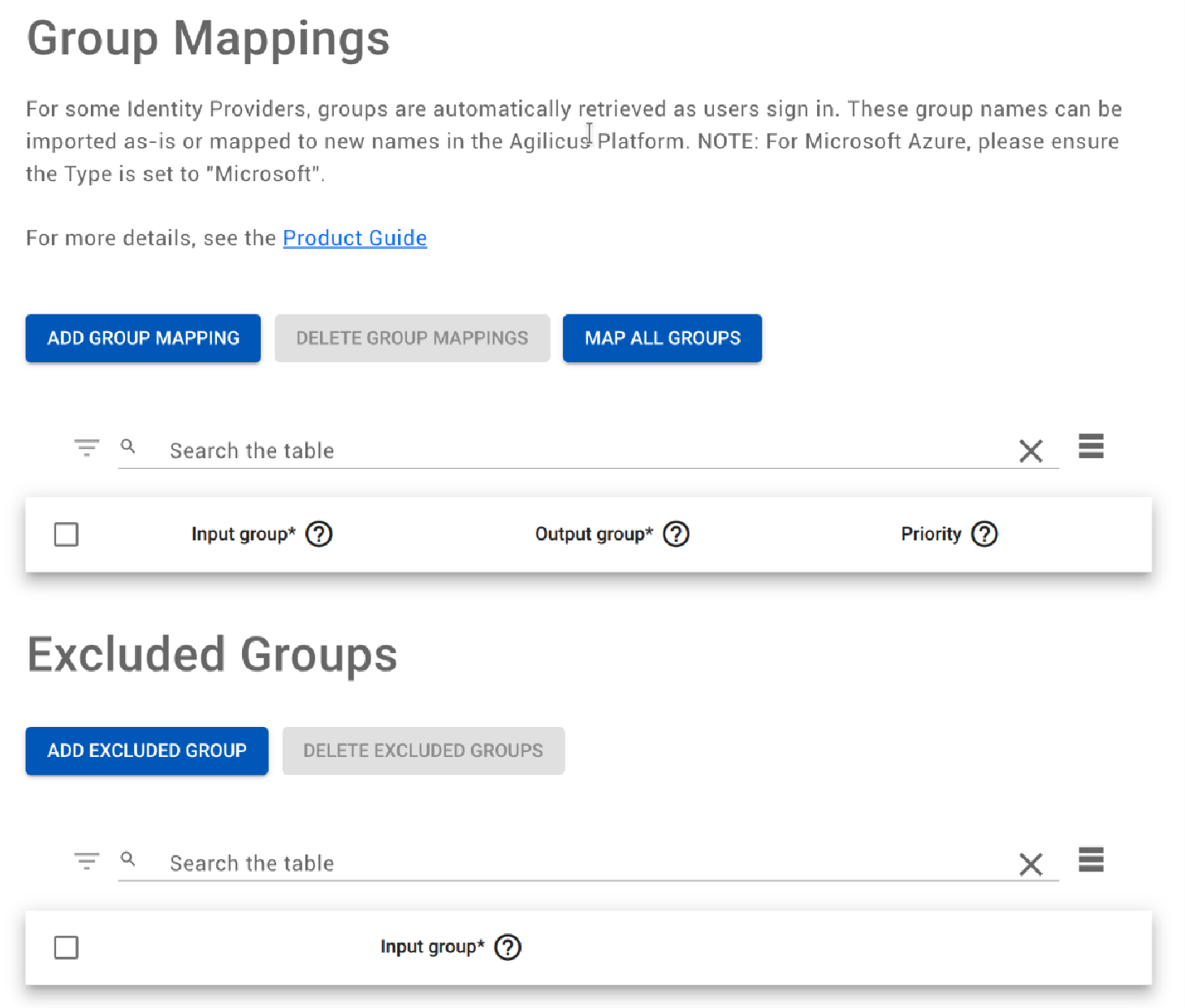 Identity Group Mapping - Agilicus