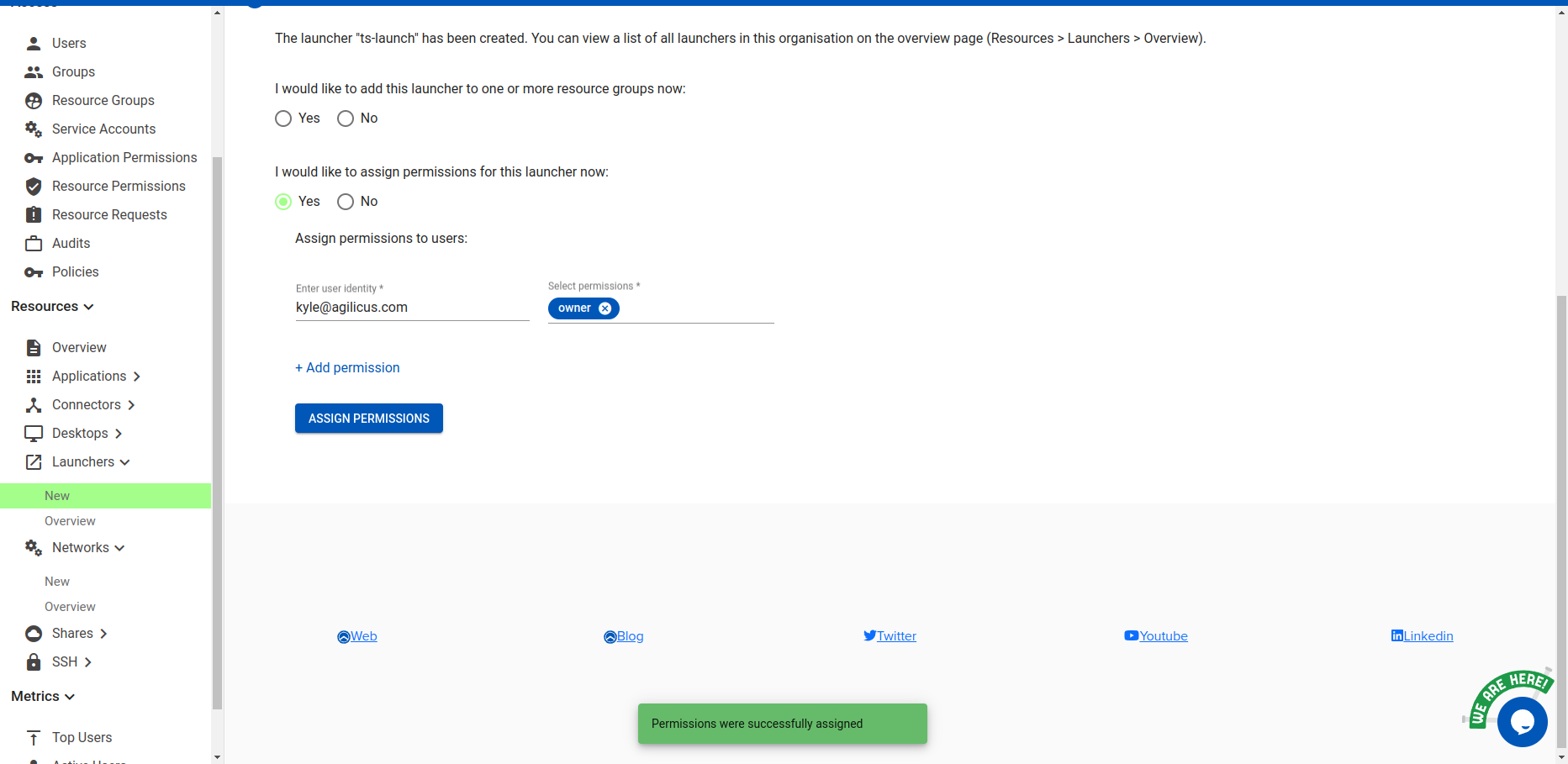 Using Remote Desktop Gateway through a Launcher - Agilicus