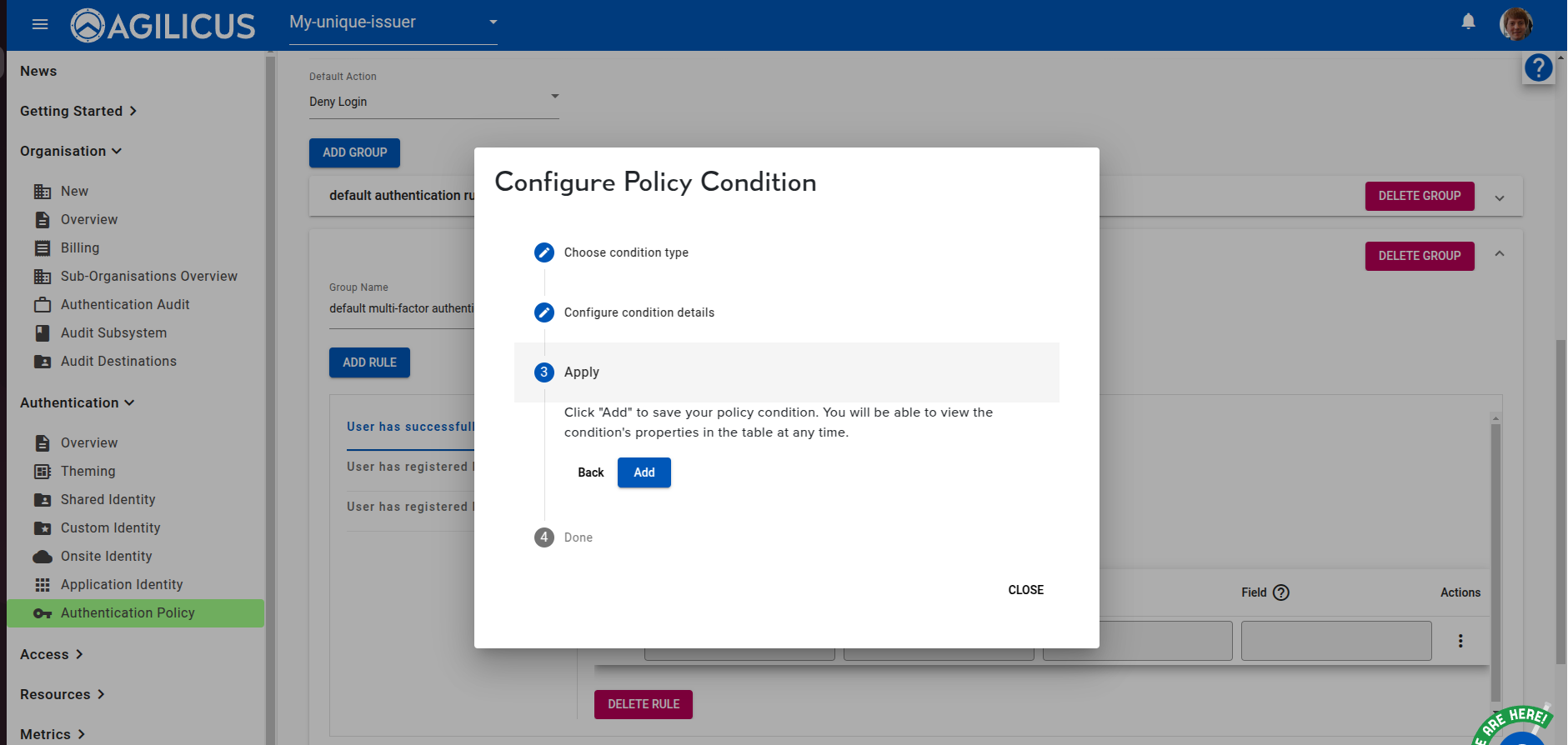 Multi-Factor Authentication - Agilicus