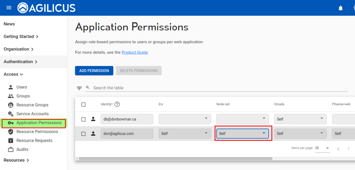 Sample Node Red - Agilicus