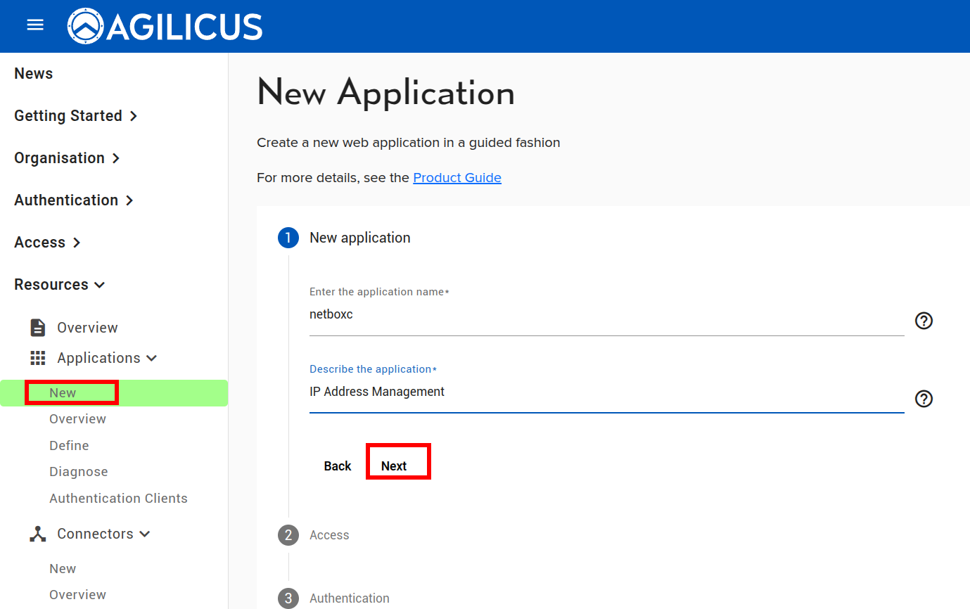 Example: Netbox - Agilicus