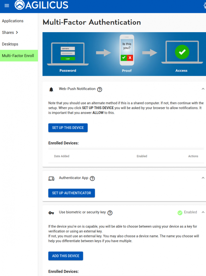 Multi-Factor Authentication - Agilicus