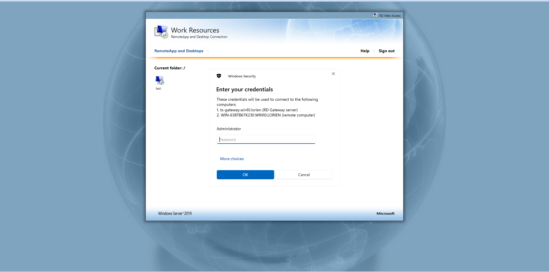 Using Remote Desktop Gateway through a Launcher - Agilicus