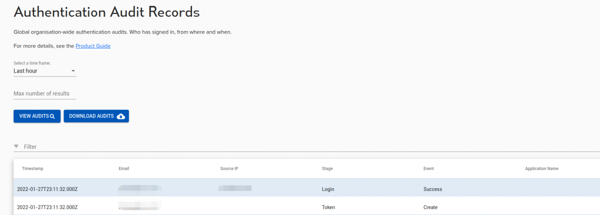 Authentication Audit - Agilicus