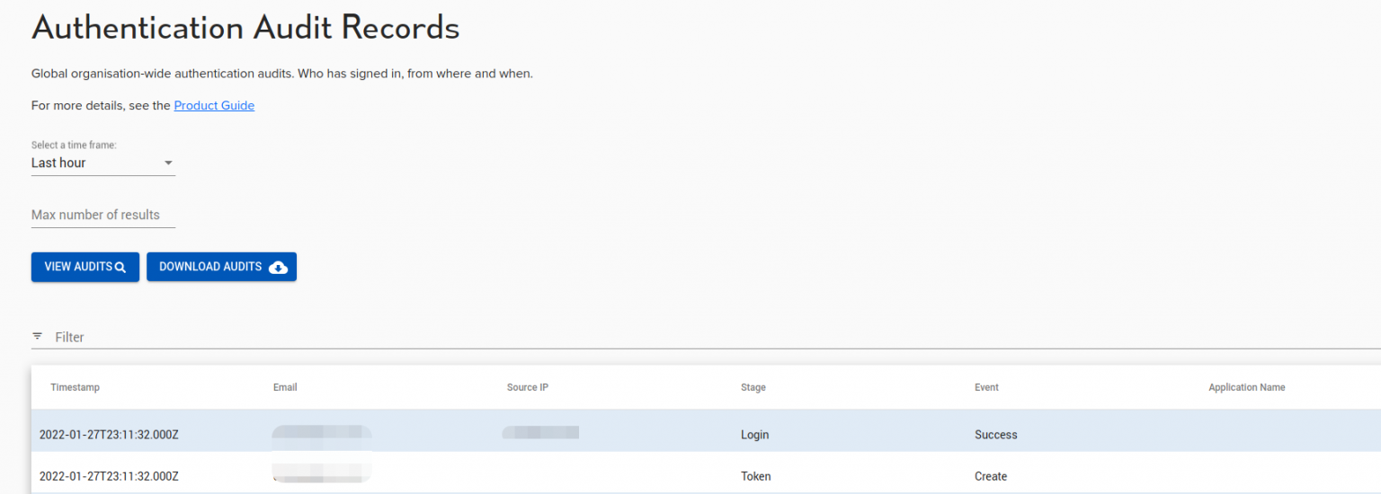 Authentication Audit - Agilicus
