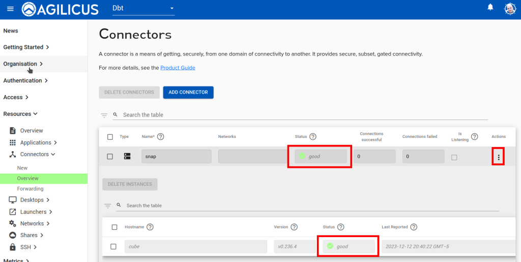 Agilicus Connector - Snap - Agilicus