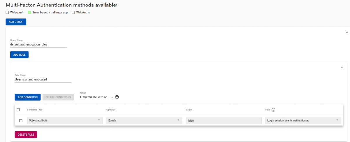 Authentication Rules - Agilicus