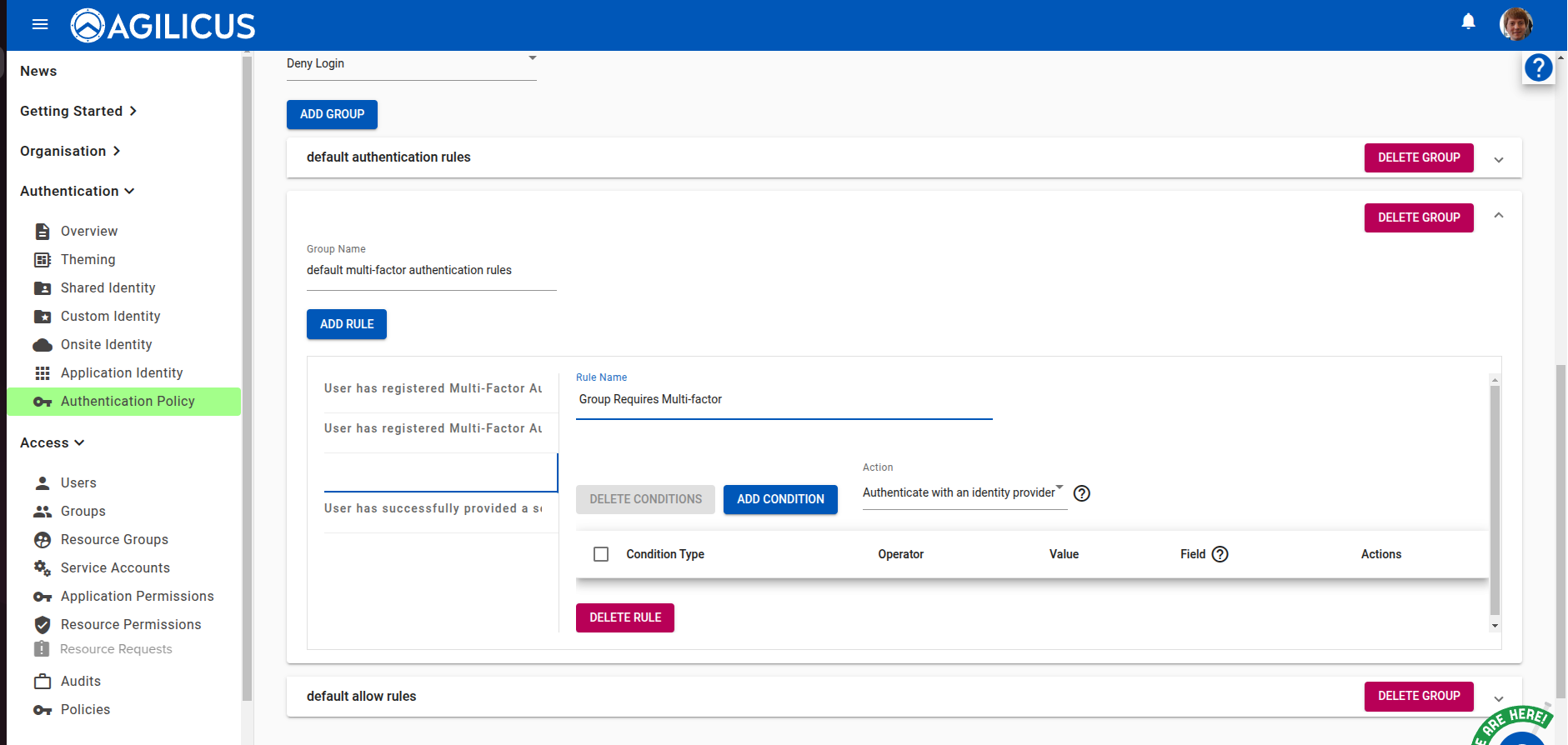 Multi-Factor Authentication - Agilicus
