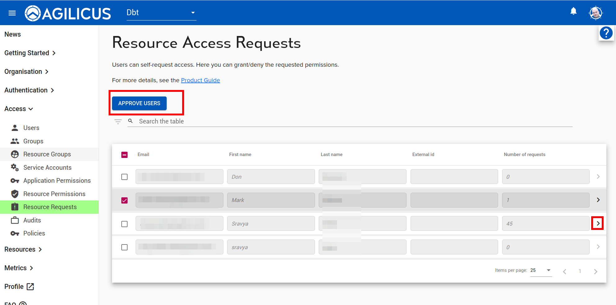 Application Request Access - Agilicus