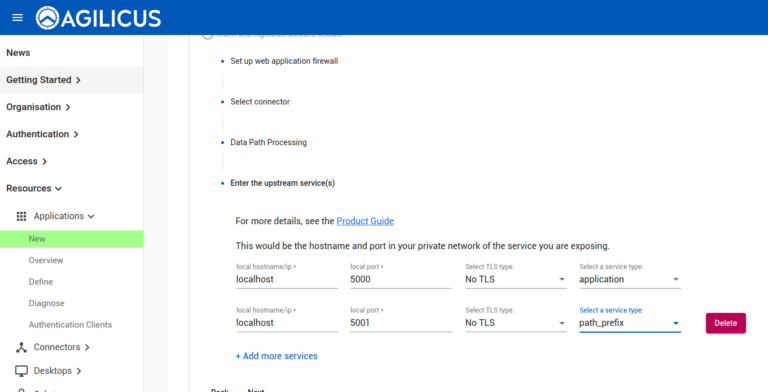Sample Dual-Endpoint Web Application (Dashboard + API) - Agilicus